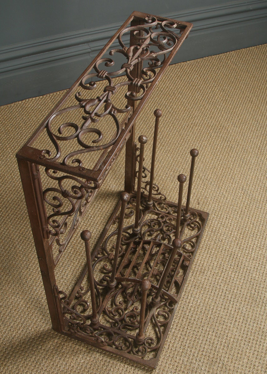 Vintage English Victorian Style Cast Iron Welly Riding Walking Boot ...