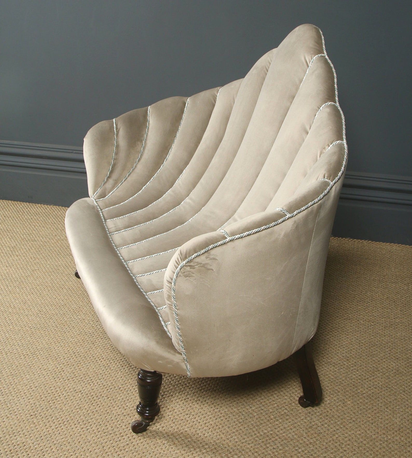 Antique English Victorian Conch Shell Grotto Sofa Couch Settee Chair ...