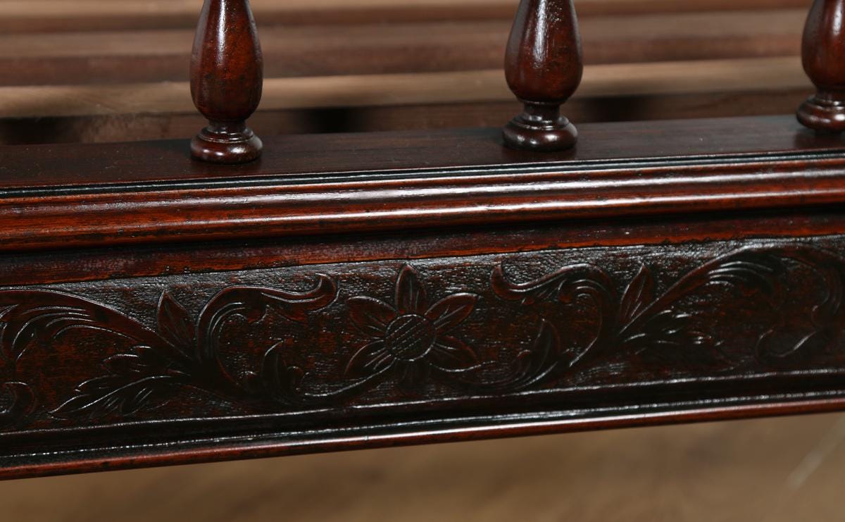 Antique 5ft 7” Victorian Colonial Raj King Size Four Poster Bed Anglo ...