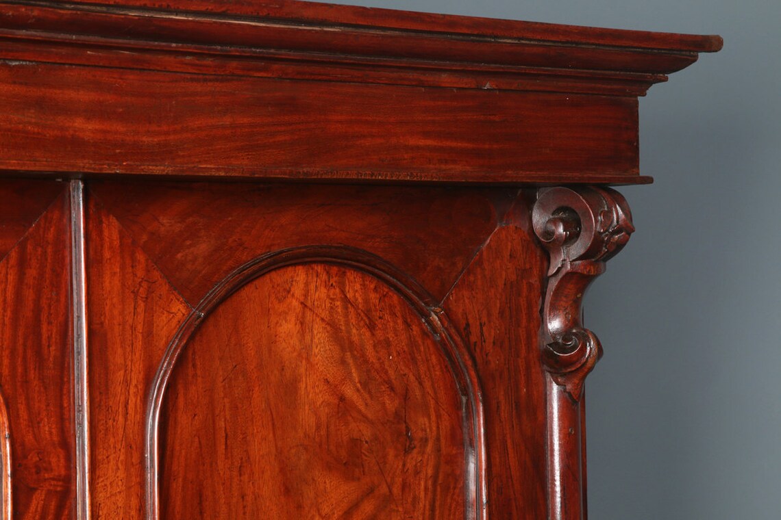 Antique Anglo-indian Victorian Teak Campaign Linen Press Chest - Etsy UK