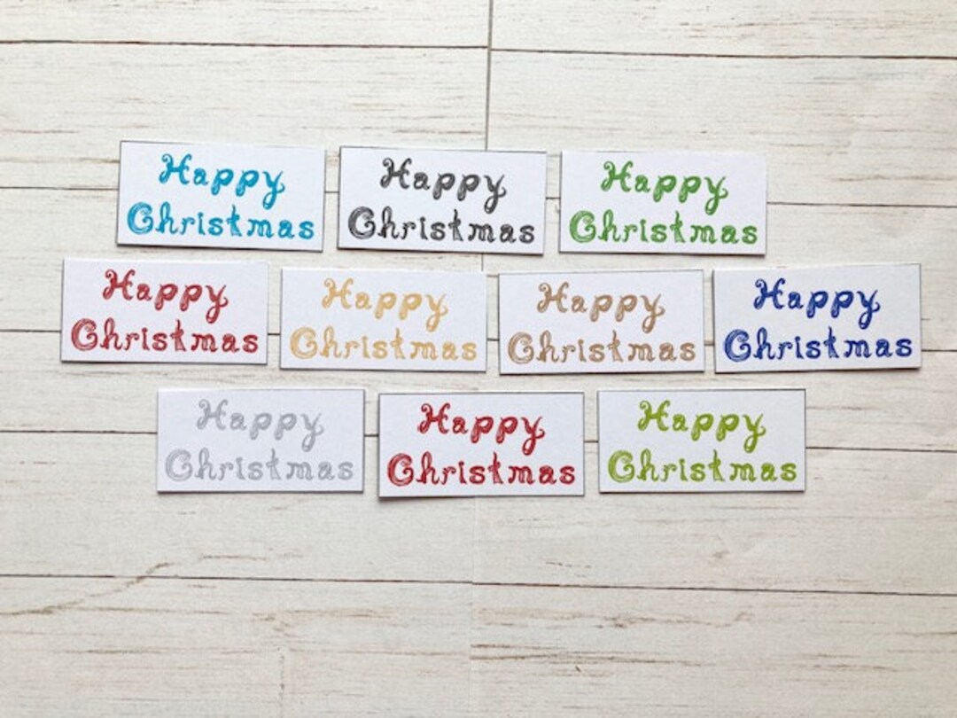 10 Happy Christmas Sentiments, Greetings Banners, Card Making, DIY ...