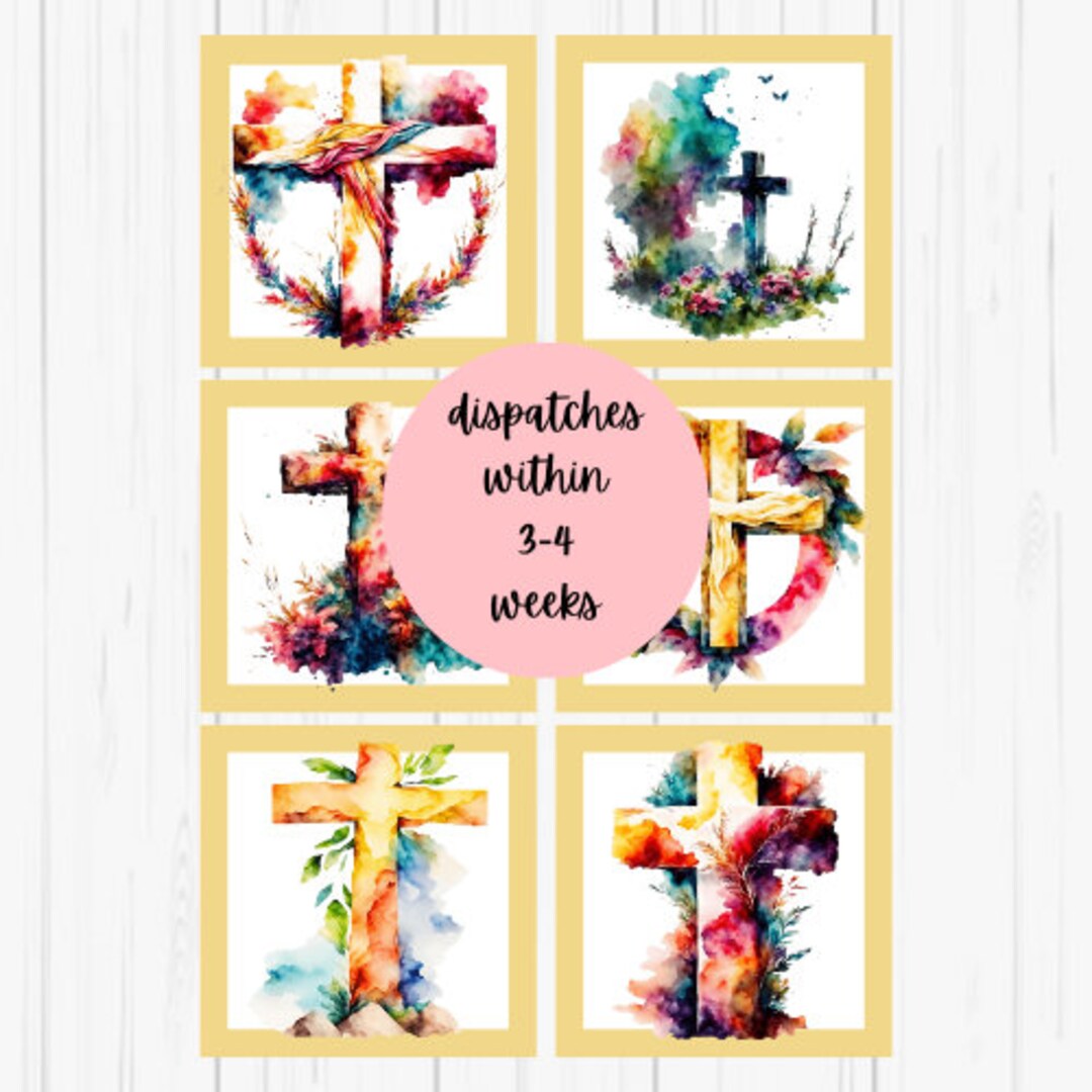 Christian Easter Card Making, Watercolour Cross, Crosses, Make Your Own ...