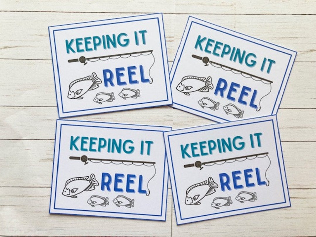 4 Fishing Pun Funny Card Making Toppers, Make Your Own Greetings Cards ...