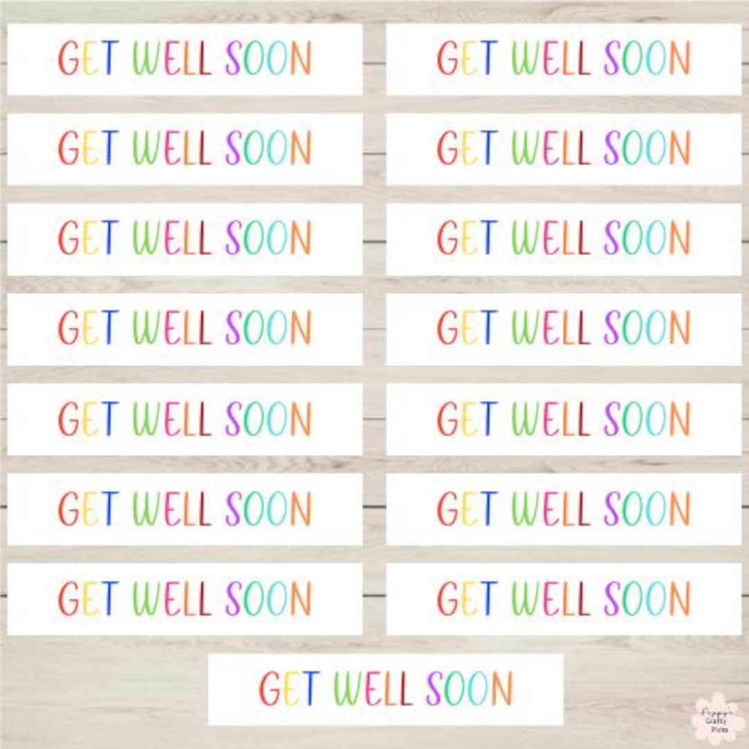 Get Well Sentiment Banners for Card Making, Scrapbooking & Paper Crafts ...