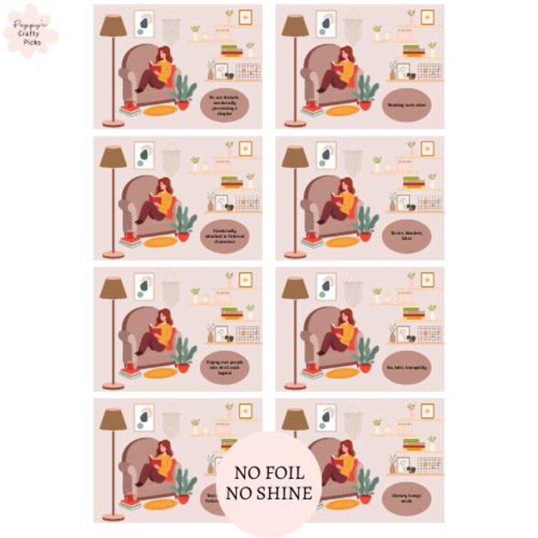 Bookish Card Making Toppers: Cosy Reading Phrases, Scrapbooking ...