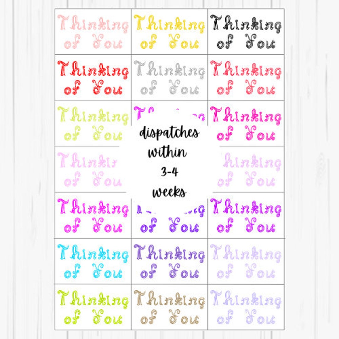 21 Thinking of You Sentiments / Card Making / Scrapbook Supplies ...