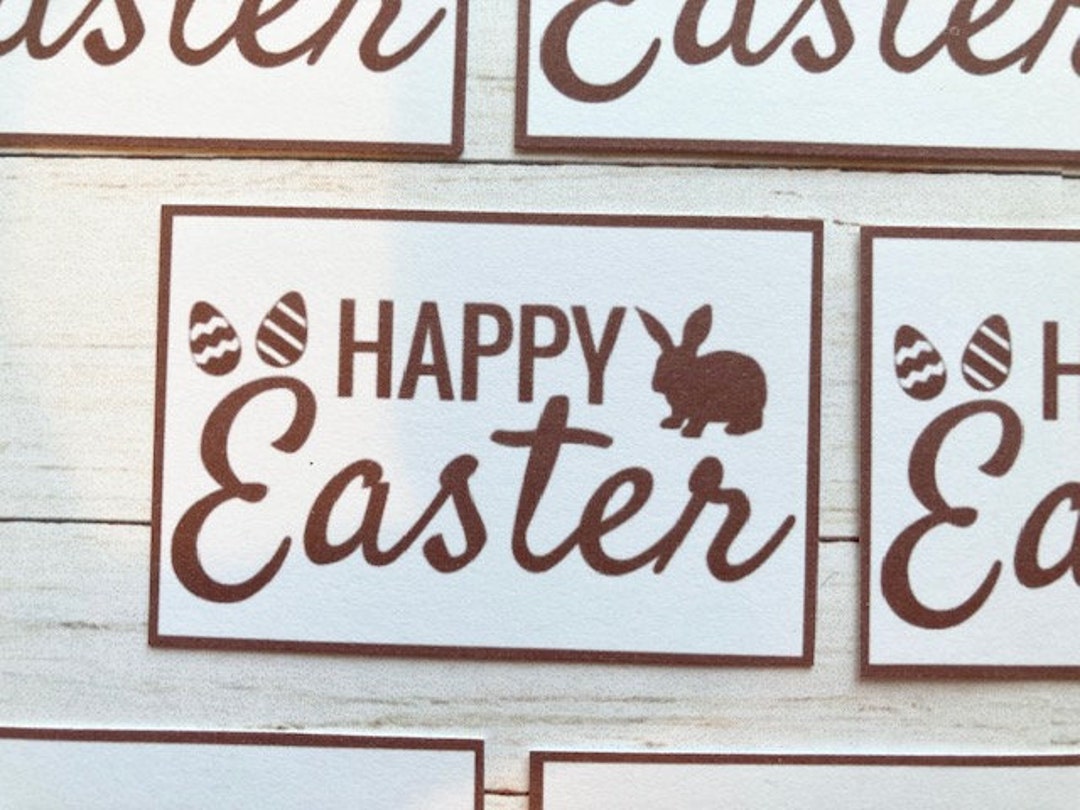 Happy Easter Sentiment Banners: Card Making Embellishments - Etsy