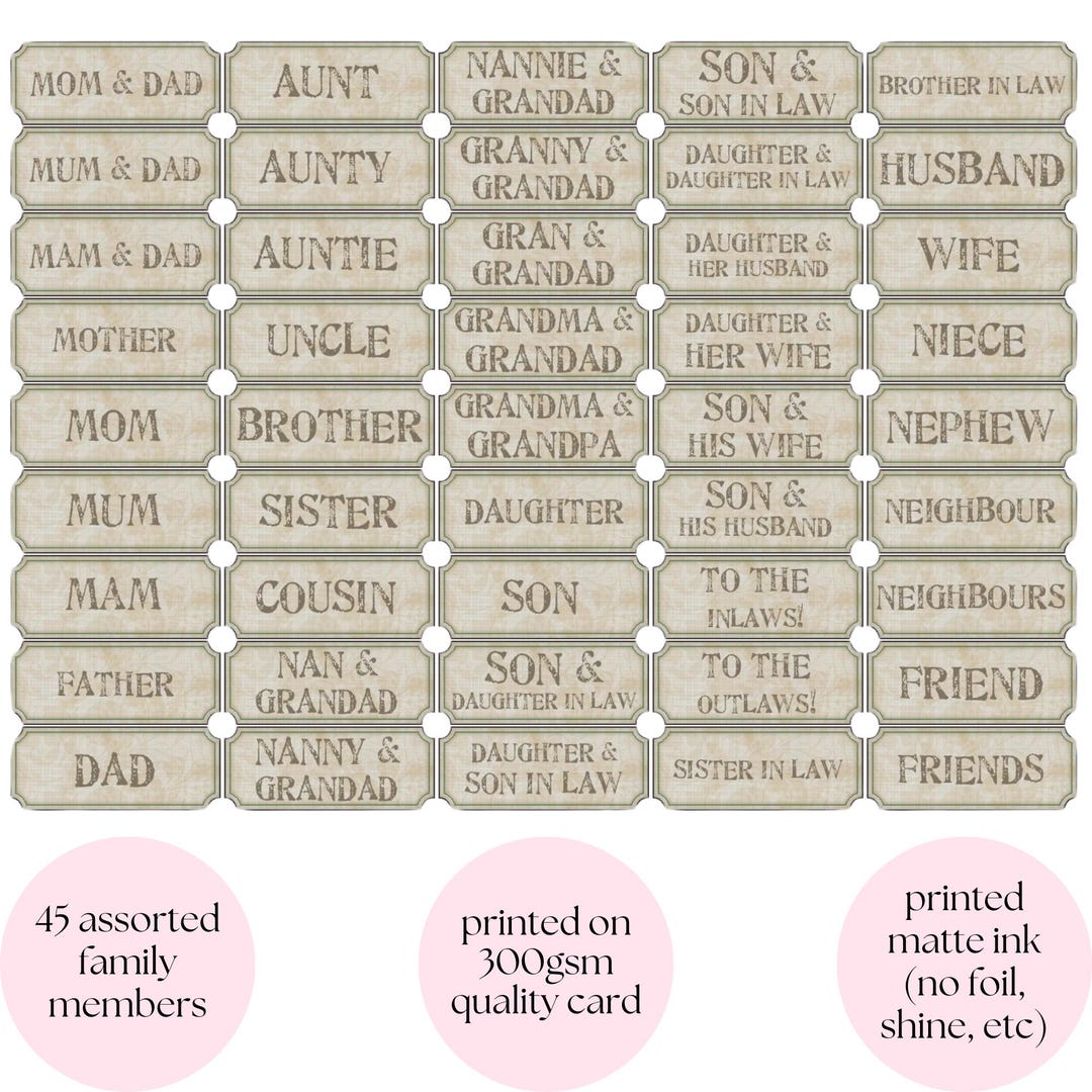 Mixed Relative Card Making Banners Embellishments Sentiments Toppers ...