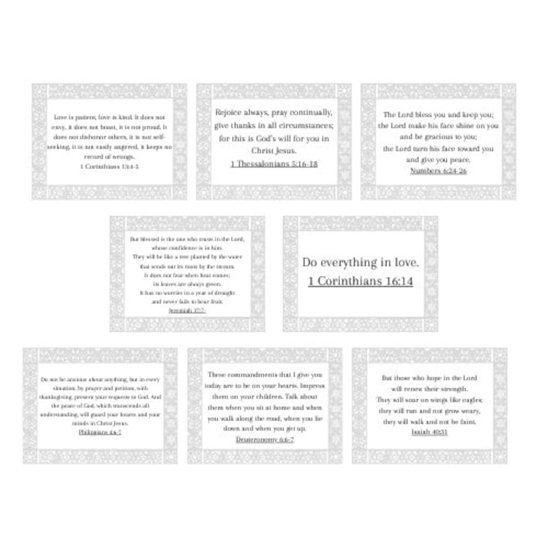 8 Christian Quotes, Card Making Embellishments, Religious Card Making ...