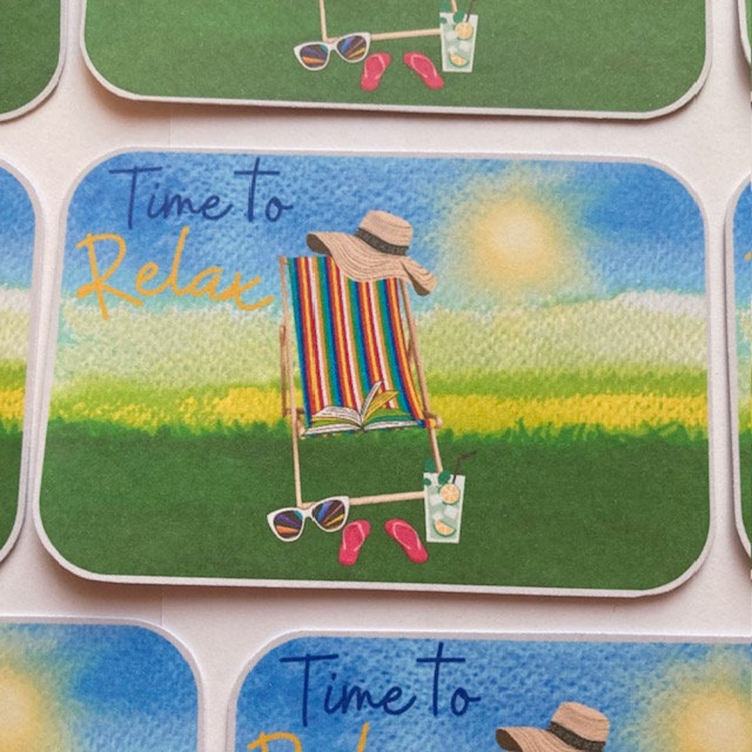 8 Retirement Card Making Embellishments, Relaxation, Staycation ...