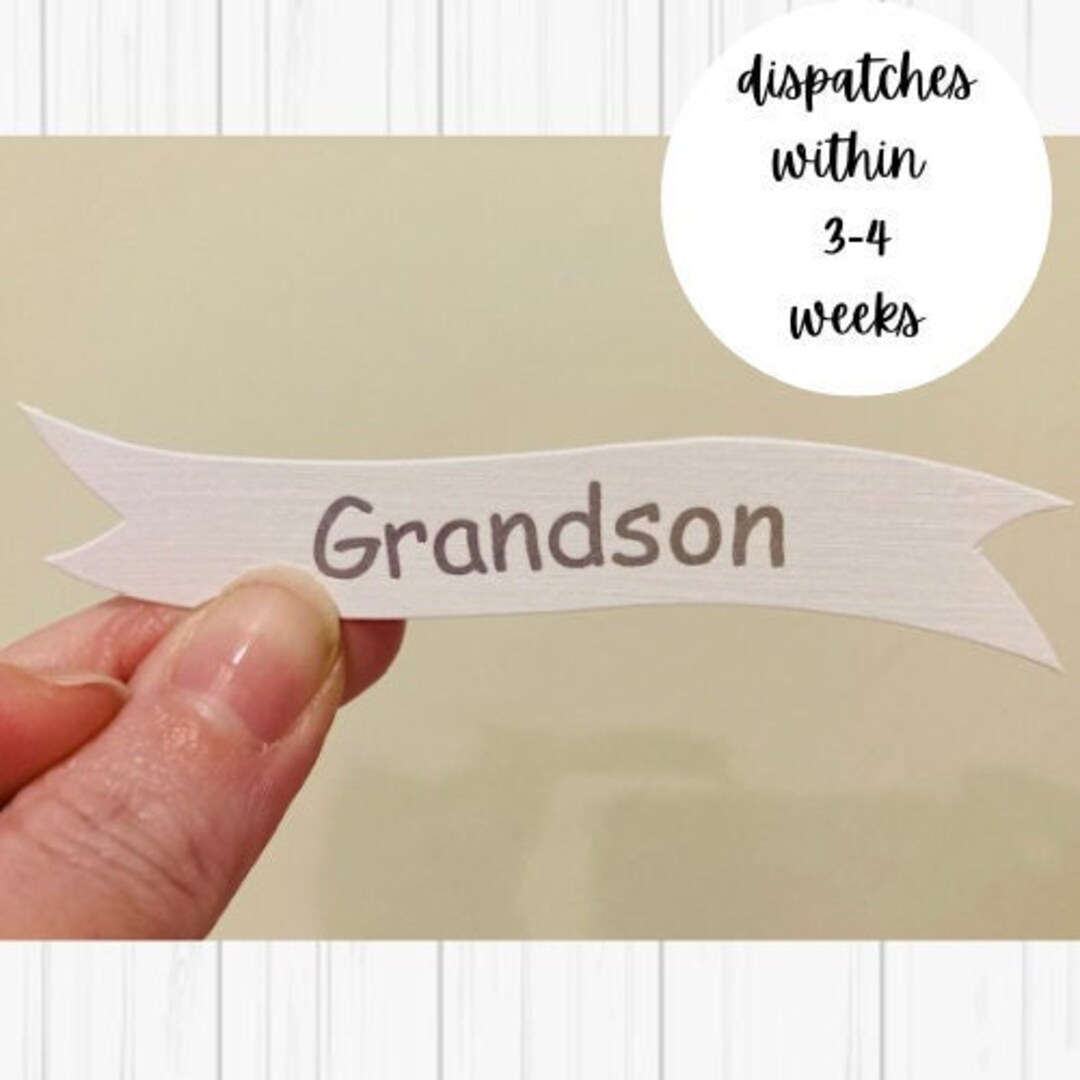 Family Card Making, 10 Grandson Banners, Silver Foil, Card Making ...
