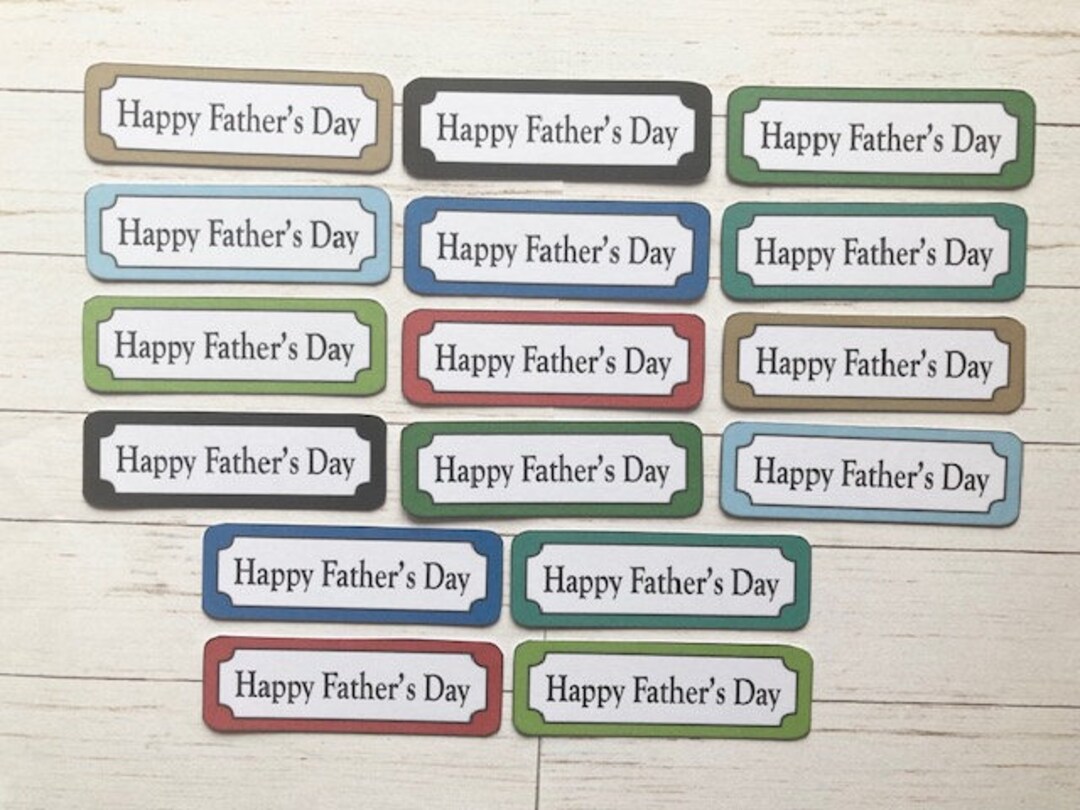 16 Small Happy Father's Day Sentiments / Greetings Banners / Card ...