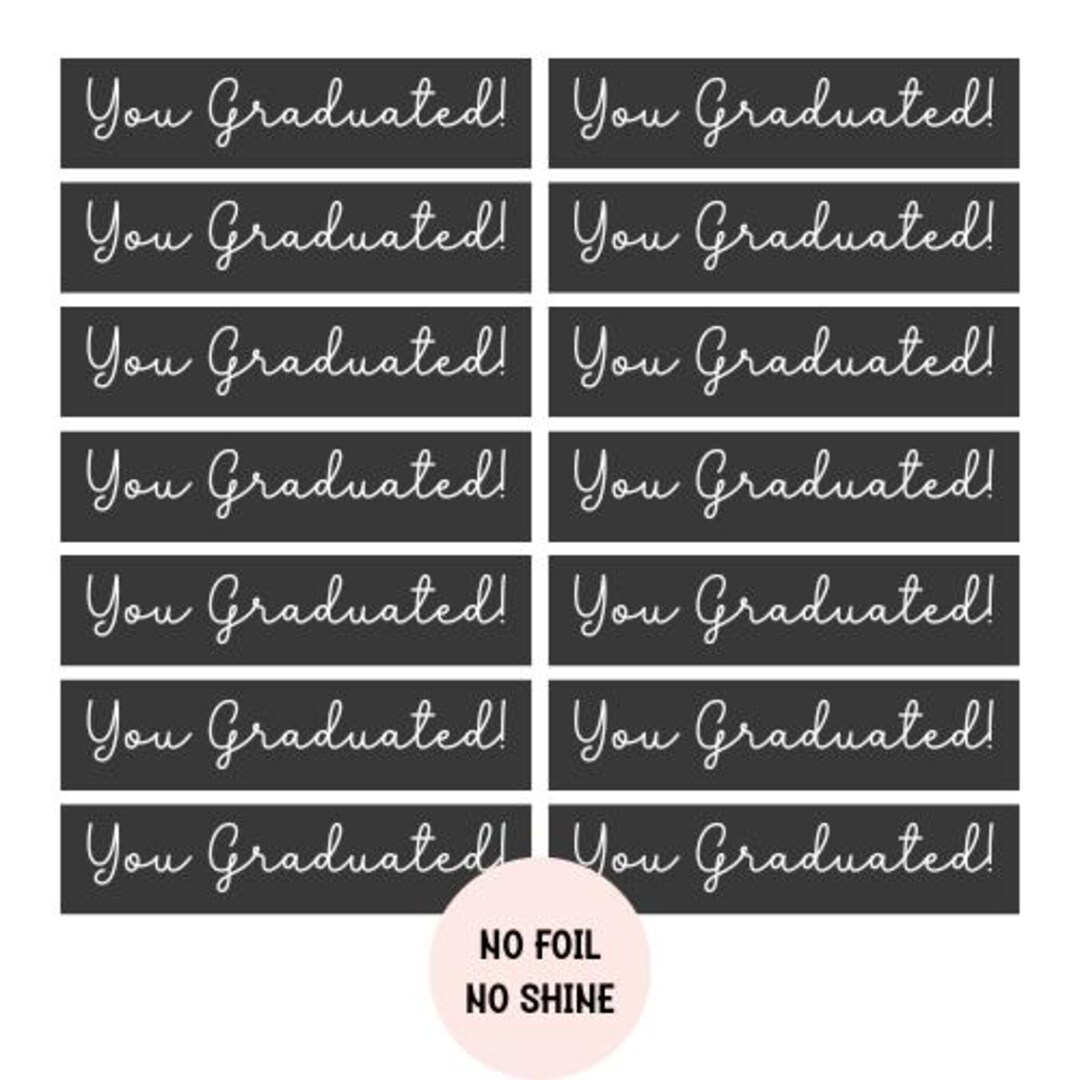 14 Black You Graduated Card Making Banners, Cardmaking Supplies, Make ...