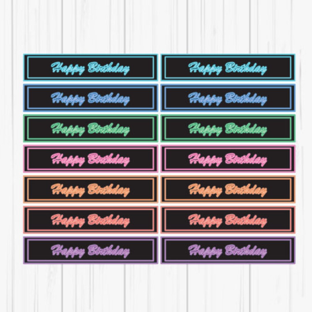 14 Happy Birthday Card Making Banners Embellishments Sentiments Craft ...