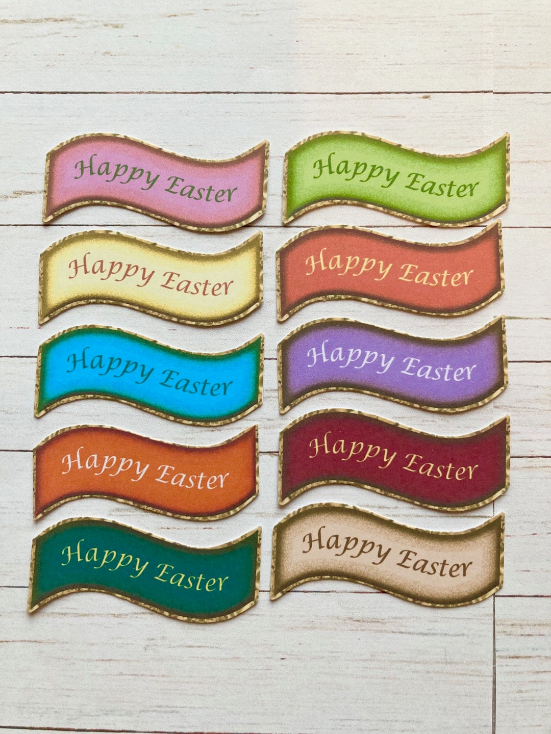 10 Happy Easter Sentiments / Greetings Banners / Card Making / Crafting ...