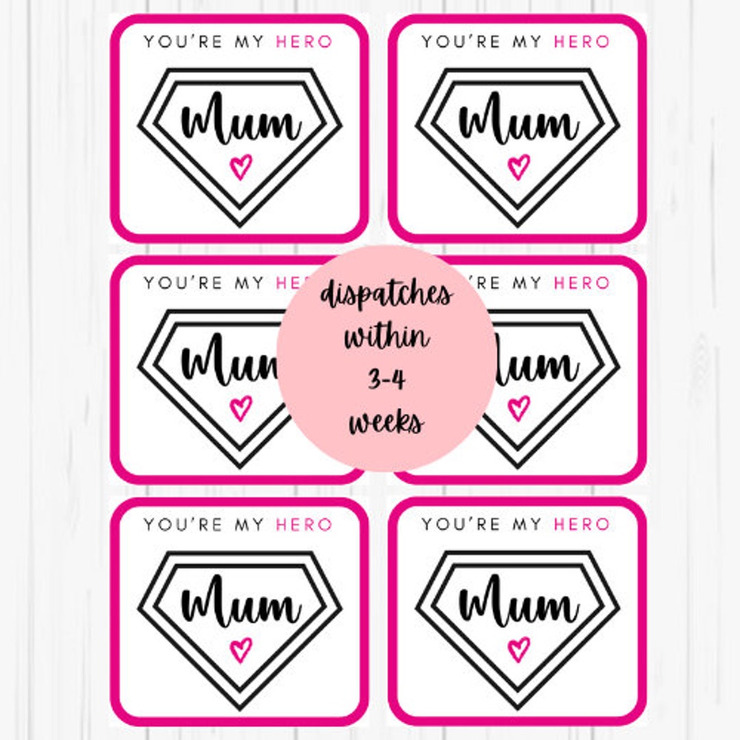 Hero Mum Card Toppers: Mother's Day Embellishments - Etsy