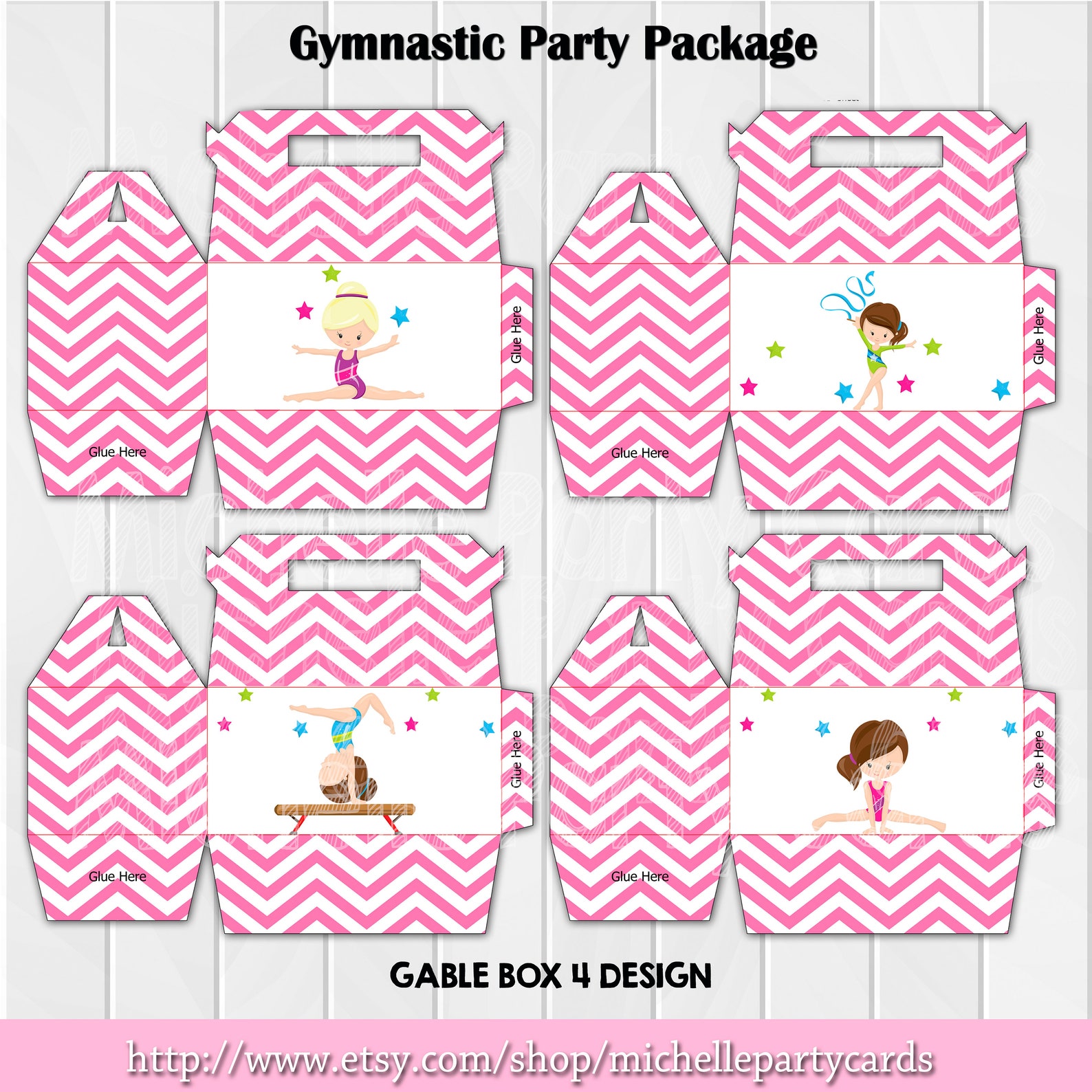Gymnastic Party Package Printable Gymnastics Pack Printable - Etsy