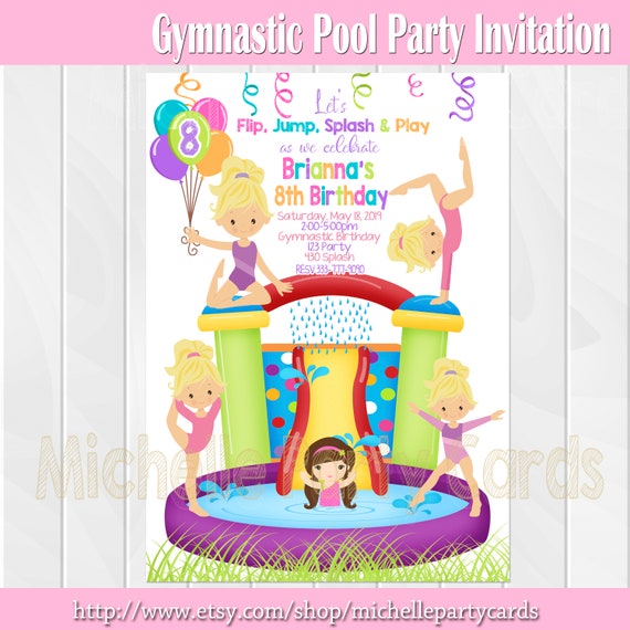 Gymnastics Pool Party