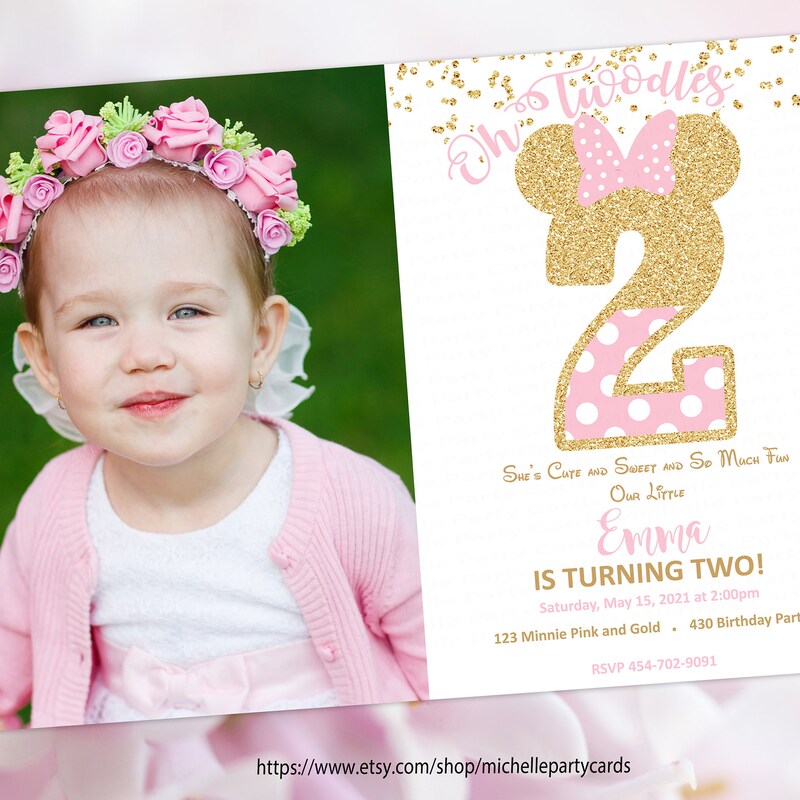 Minnie Mouse 2nd Birthday - Etsy
