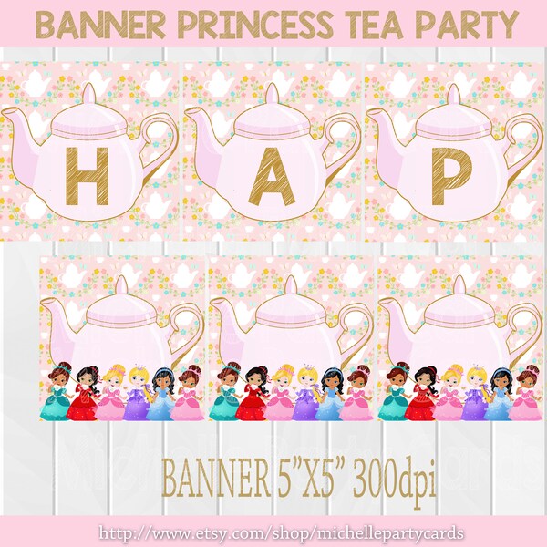 Tea Party Banner - Etsy