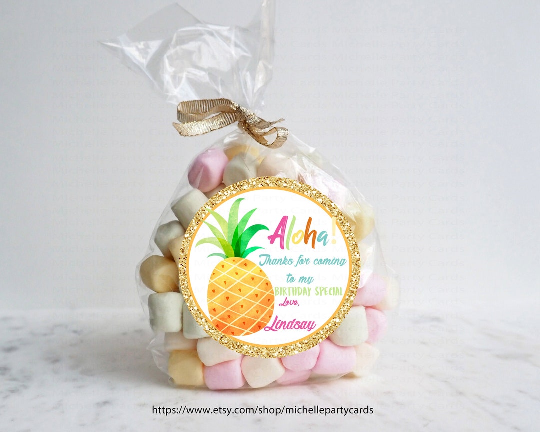 Favor Tags, Pineapple Tropical, Thank You Tags , Pineaple, Summer ...