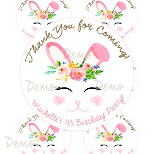 Easter Bunny Favor Tags, Bunny Favor Tags Some Bunny Bunny Birthday ...
