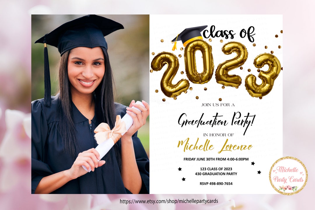 Graduation Party Invitation, Class of 2023, Graduation Invitation ...