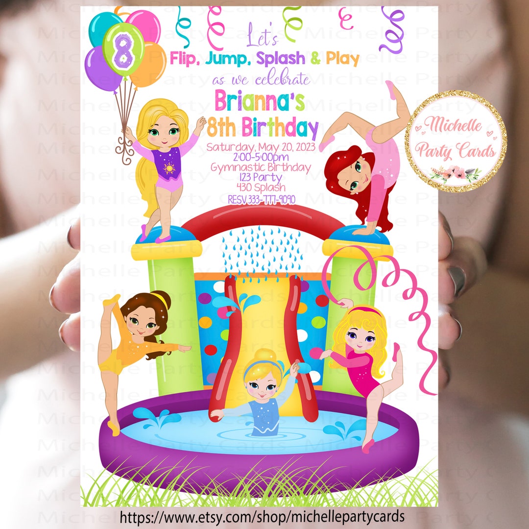 Gymnastic Princess, Pool Party, Princess Pool Party, Gymnastic ...