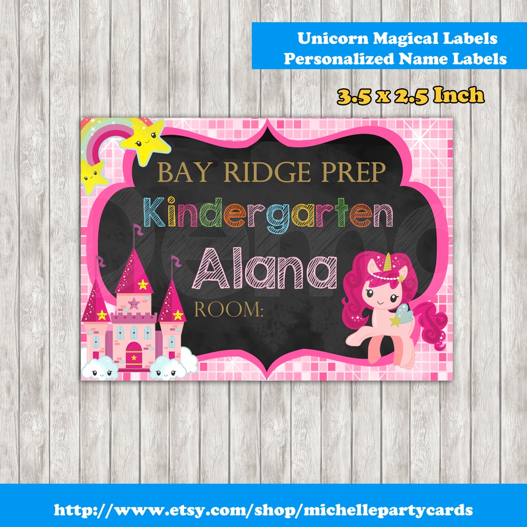 Unicorn Magical Labels, Back to School, Unicorn Labels, Unicorn ...