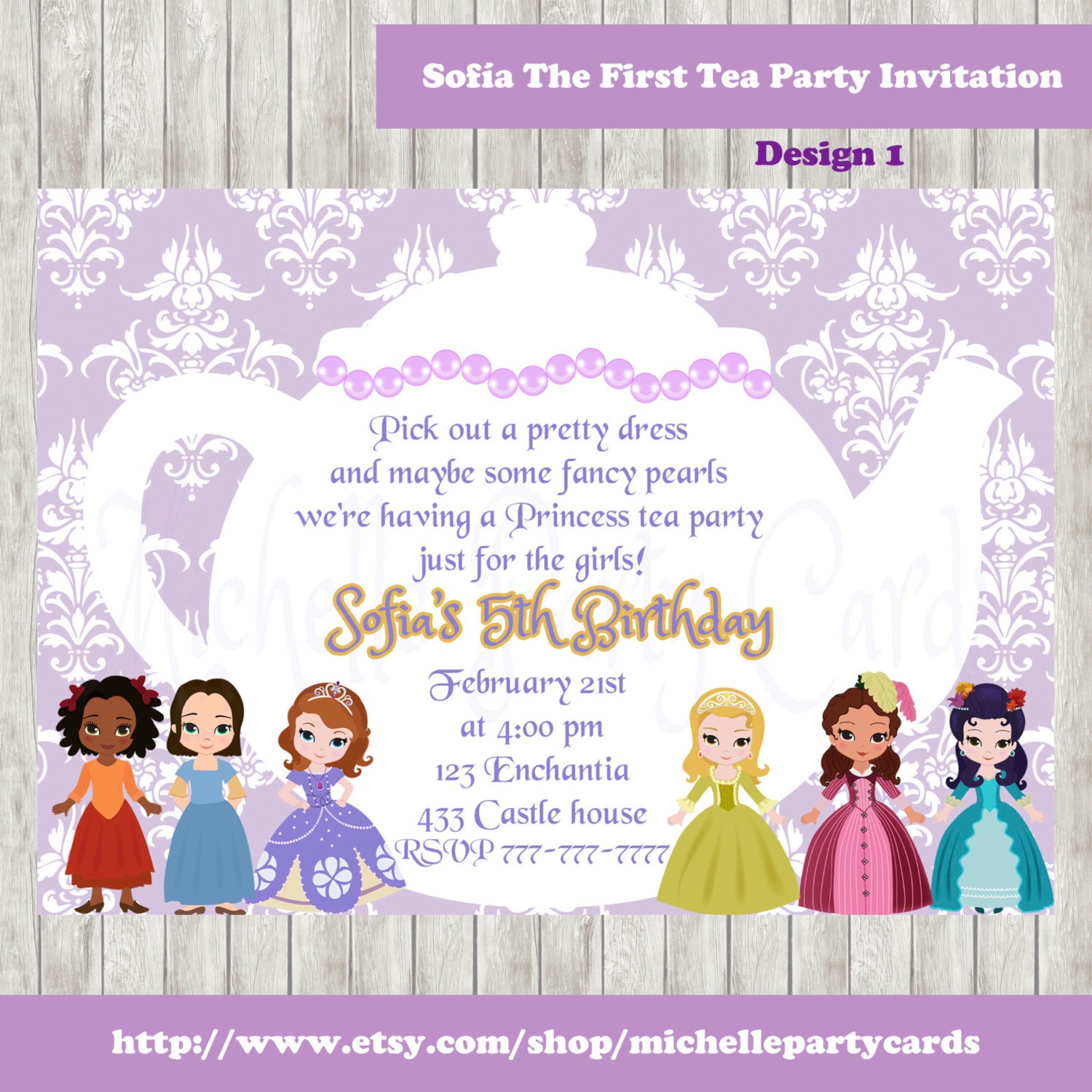Diy Sofia The First Invitations