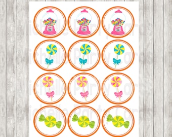 Candy Cake Topper Candy Cutouts Candy Die Cuts Candy - Etsy