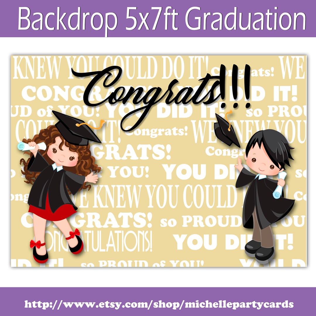 Backdrop 5x7ft Graduation, Background, Graduation, Congrats, Download ...