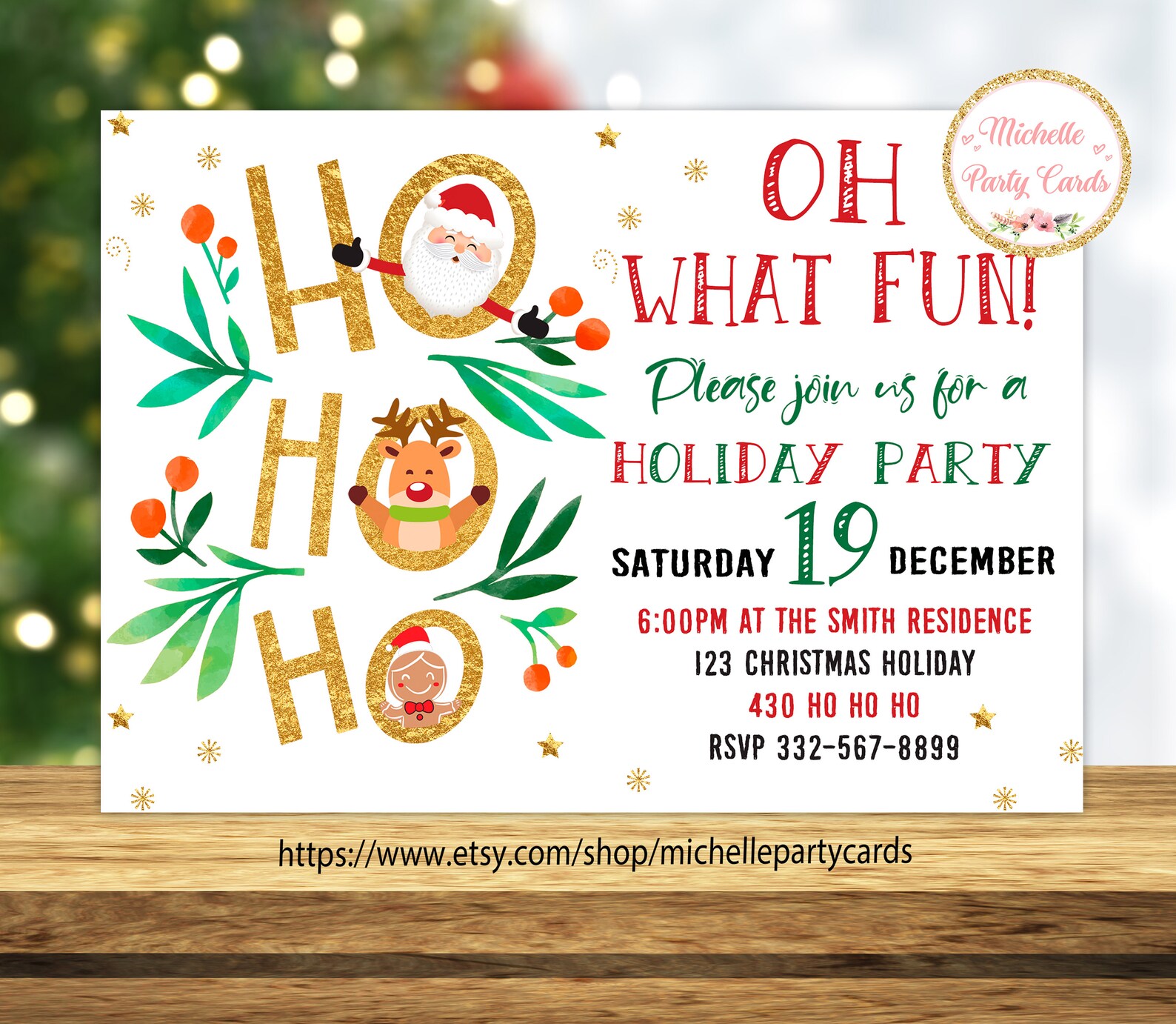 Oh What Fun Christmas Party Invitation Holiday Party - Etsy