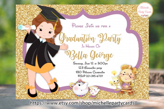 Princess Kindergarten Graduation Cards Graduation Party Decorations