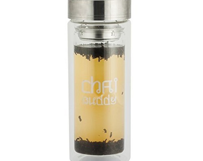 320 Ml Thermo Double-walled Glass Tea Infuser Water Bottle Clear ...