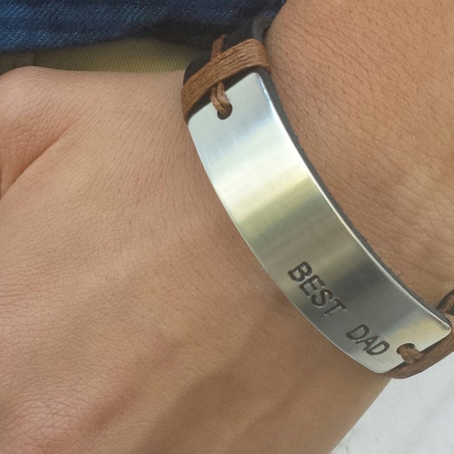 Personalized Custom Bracelet Men Bracelet Engraved | Etsy