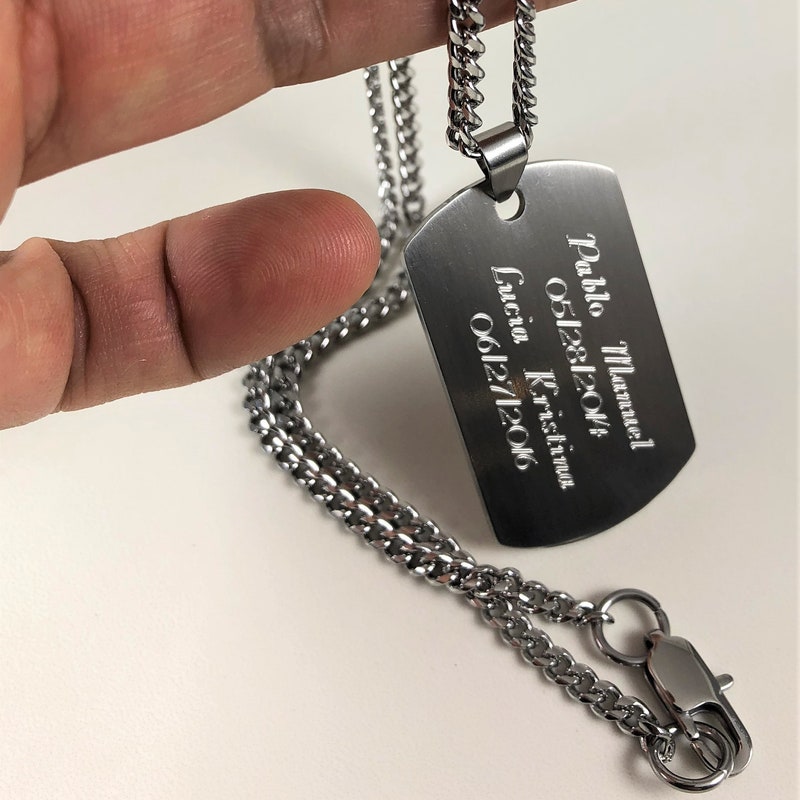 Custom Men Dog Tags - Etsy