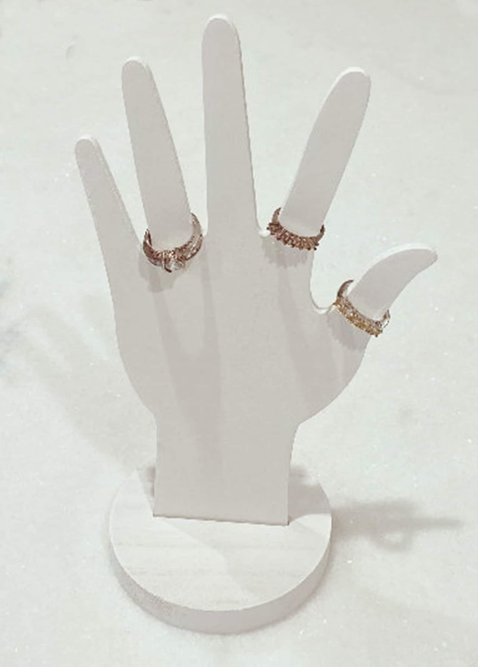 1 Free Standing or Wall Mounting White Wooden Hand Ring and - Etsy