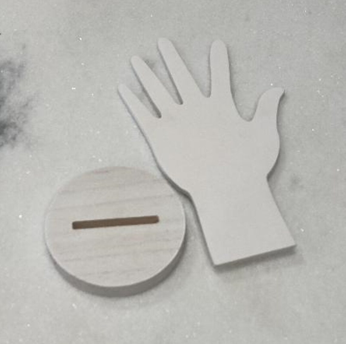 1 Free Standing or Wall Mounting White Wooden Hand Ring and - Etsy