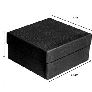 Swirl Black Pattern Cotton Filled Craft Sales Jewelry Packaging Display ...