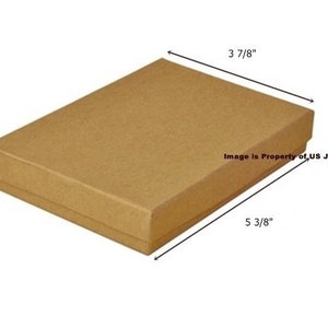 Kraft Brown Cotton Filled Craft Sales Jewelry Packaging Display Gift ...