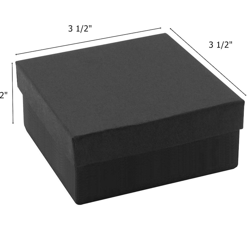 Matte Black Kraft Cotton Filled Craft Sales Jewelry Packaging Display ...