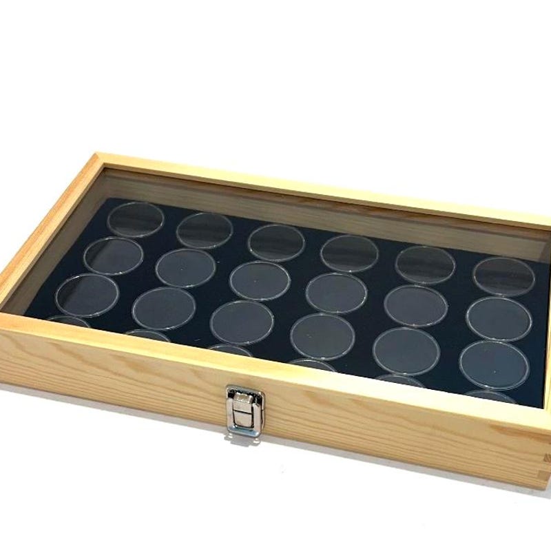 Coin Box Glass Top - Etsy