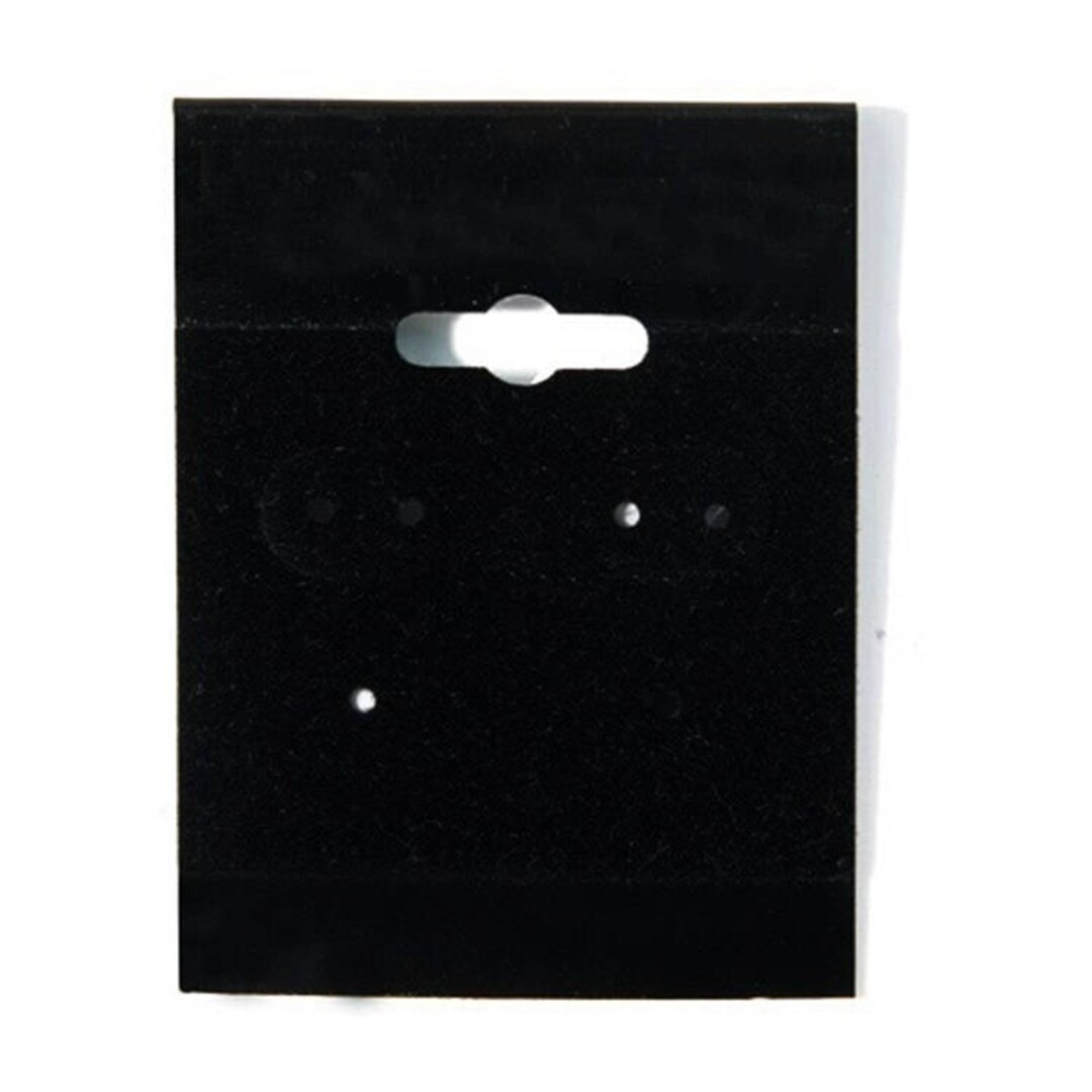 Black Hanging Earring Cards 2"h X 1 1/2"w Jewelry Display With Lip ...