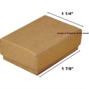 Kraft Khaki Brown Cotton Filled Craft Sales Jewelry Packaging Display ...