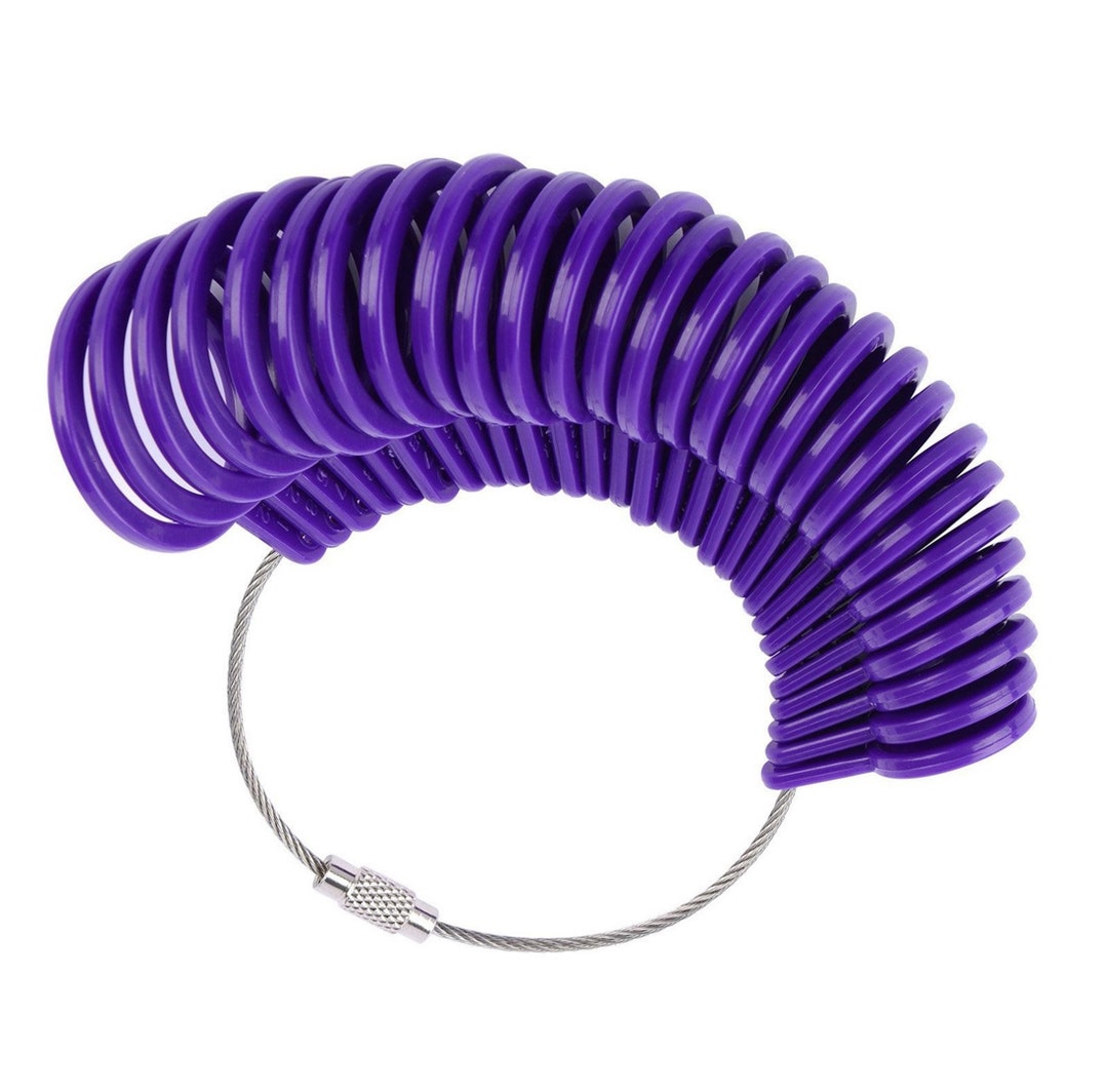 Purple Ring Finger Gauge Sales Set for sizes 1-13 - Etsy Österreich