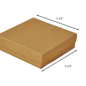 Kraft Khaki Brown Cotton Filled Craft Sales Jewelry Packaging Display ...