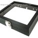 Key Lock Locking Glass Top Lid off White Leatherette Pad Display ...