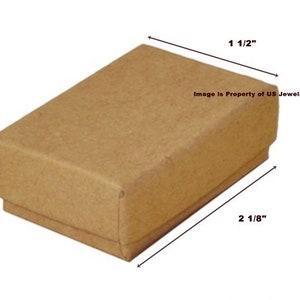 Kraft Brown Cotton Filled Craft Sales Jewelry Packaging Display Gift ...