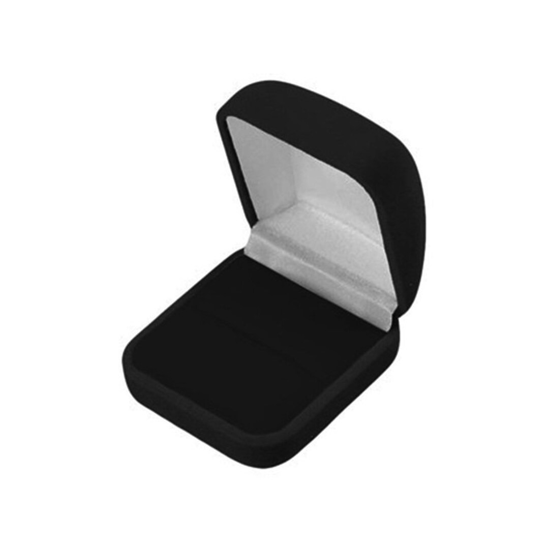 Black Velvet Velour Ring Jewelry Display Gift Boxes Choose 1 6 12 24 48 ...